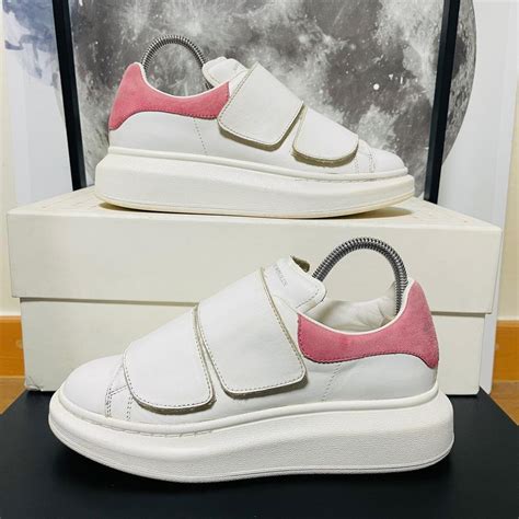 정품 36 알렉산더 맥퀸 벨크로 핑크탭 오버솔 23 헬로마켓