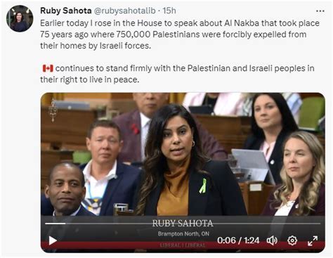 Hikma Commend Mp Ruby Sahota For Speaking Up On The Palestinian Nakba