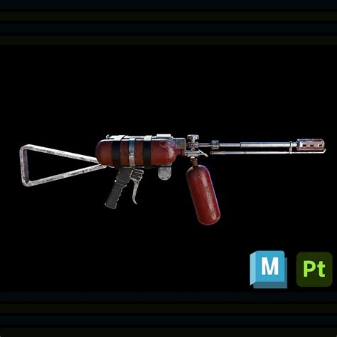 3d Flamethrower Gun Model Turbosquid 2133469