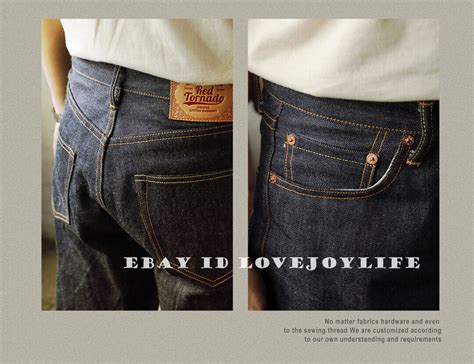 Red Tornado Retro 55501 Red Selvage Jeans 14oz Denim Pants Dark Blue ...