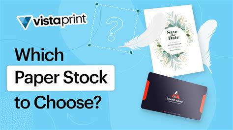 Which Vistaprint Paper Stock Option To Choose Youtube