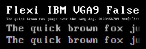 Flexi IBM VGA Font A Scalable Take On Text Mode Flexi IBM VGA Font A Scalable Take On Text Mode