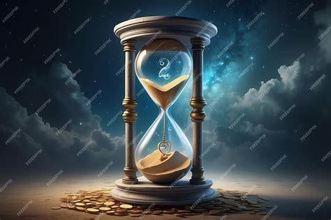 Premium Photo Timetraveling Hourglass Marking Transition To 2025 Artwork