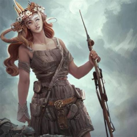 Freya Standing With The Axis By Angeline80 On Deviantart