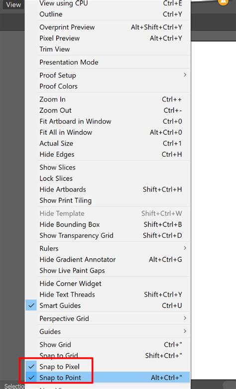 snapping is inconsistent in illustrator 2019 on ma adobe support