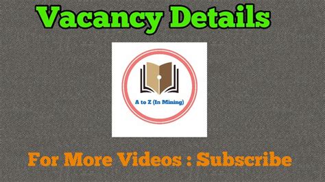 GMDC Geologist Recruitment In Hindi Geologist Vacancy YouTube