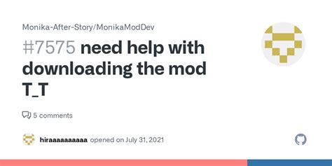 Need Help With Downloading The Mod Tt · Issue 7575 · Monika After