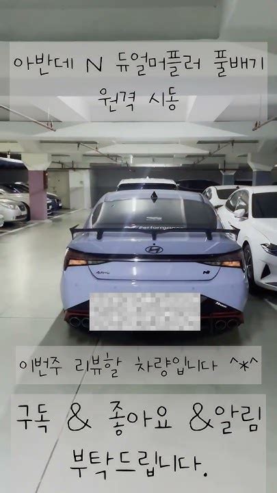 아반떼n 듀얼머플러 풀배기 냉간시동 이번주 리뷰할차량ㅋㅋ아반떼n 아반데 브이로그 쏘렌토하이브리드 쏘렌토mq4 배기튜닝