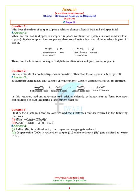 Class 10 Science Exercise Solutions Krunal Sir