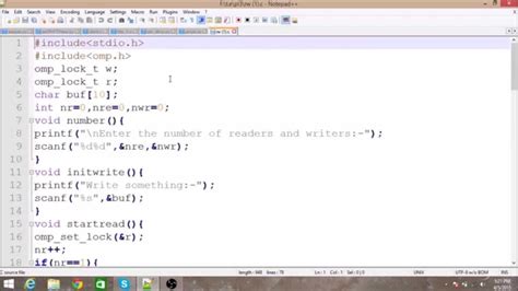 Readers Writers Problemcode Youtube