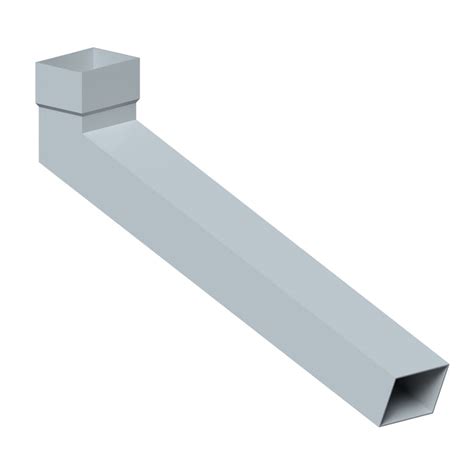 Dales Contemporary Rectangular 100x75mm Downpipe Long Tailed Elbow 1