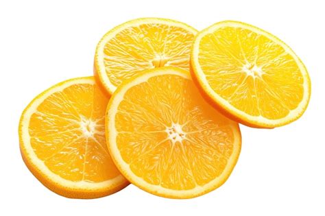 Premium Photo Fresh Orange Slices Isolated
