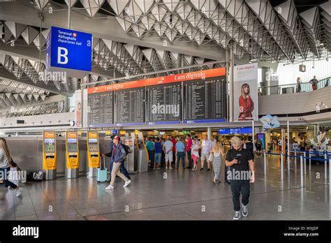 Frankfurt Deutschland Juli 2019 Flughafen Frankfurt Architektur In