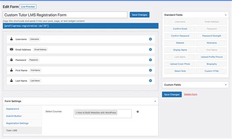 Sell Tutor LMS Courses Enroll Users After Registration ProfilePress