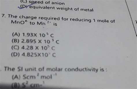 The Si Unit Of Molar Conductivity Is Filo