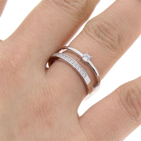 Anillo de cobre Diamante de imitación Cristal de Circonio dorado con oro MILLA