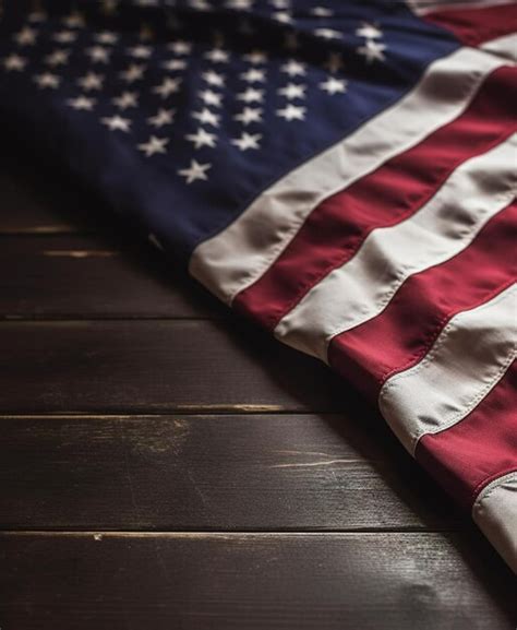 Premium Photo American Flag On A Table Happy Veterans Day Concept