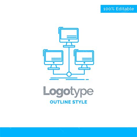 Connecting Network Vector Hd Images Blue Logo Design For Database
