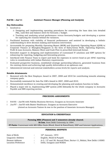 Cv Hemant Kumar Doc Business Accounting And Finance Business