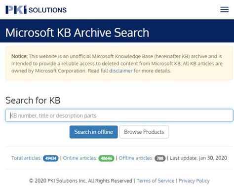 Search Tool Released For Deleted Microsoft Knowledge Base Articles