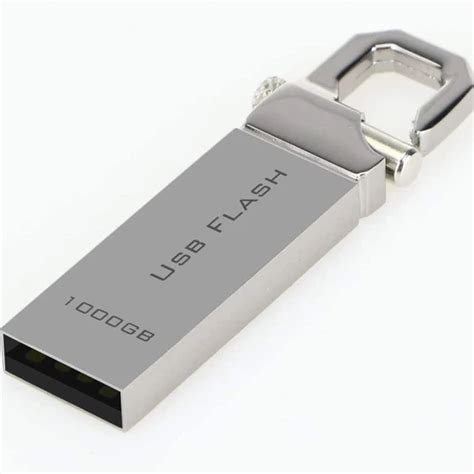 خرید و قیمت فلش درایو Usb 2 0 طراحی فلزی 1tb فلش درایو نقره ای 1000