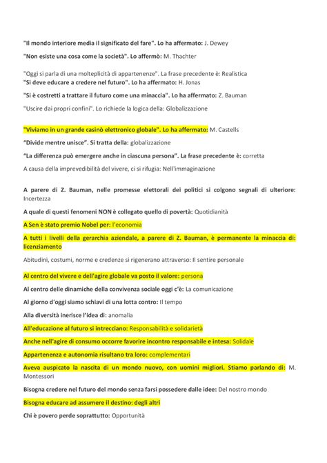 Test Pedagogia Generale Ii 15 Cfu Università Telematica Pegaso