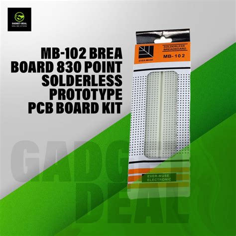 Mb 102 Breadboard 830 Point Solderless Prototype Pcb Board Kit High