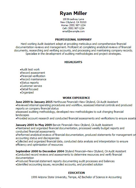 Auditor Resume Examples Template Website