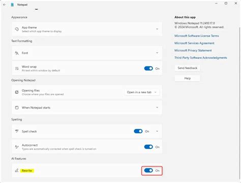 How To Enable Or Disable Rewrite In Notepad For Windows 11 Geek Rewind