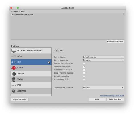 ios ビルド設定 unity マニュアル