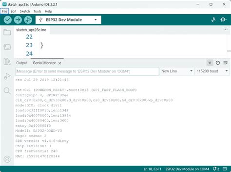 ESP chip adatainak a kiolvasása