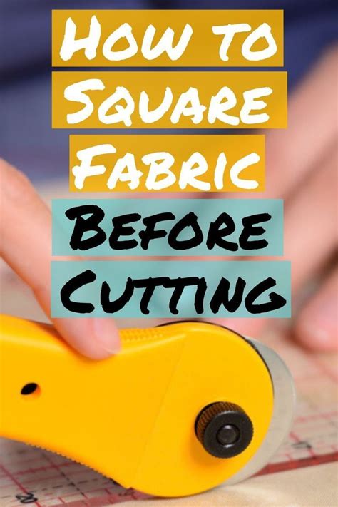 Square Up Stoff vor jedem Nähprojekt der einfache Weg Sewing