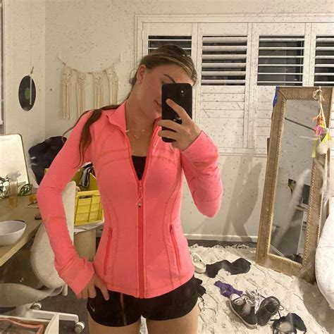 Lululemon Define Jacket Pinkcoral Colour Size 2 So Depop