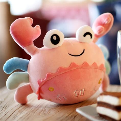 Cute Crab Doll Ocean Hall Small Hairy Crab Plush Toy Creative Clamped Crab Doll Ragdoll Shopee