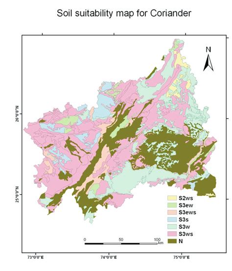 Soil Suitability Map For Coriander Fig 5 Soil Suitability Map For
