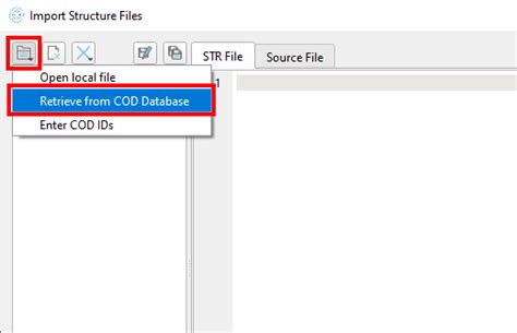 Installing The COD Database Profex