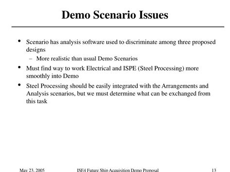Ppt Ise4 Alternate Demo Scenario Powerpoint Presentation Free Download Id6946721