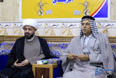 مدير مكتب سماحة المرجع الشيرازي دام ظله في البصرة يزور ديوان عشيرة بني زيد