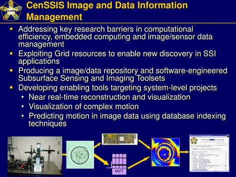 Ppt Center For Subsurface Sensing And Imaging Systems Powerpoint