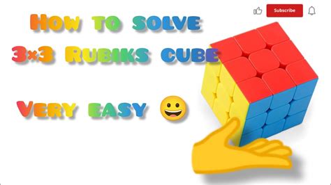 How To Solve A 3×3 Rubiks Cube Very Easy First Layer Of 3×3 Rubiks Cube