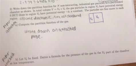 write down the partition function for n