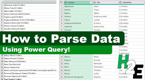 How To Parse Data In Excel Using Power Query Howtoexcel Net