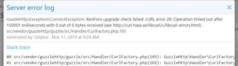 Xf 21 Why Did This Server Error Occur Xenforo Community