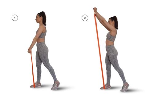 Shoulders Front Raises With Long Resistance Band Fit Carrots