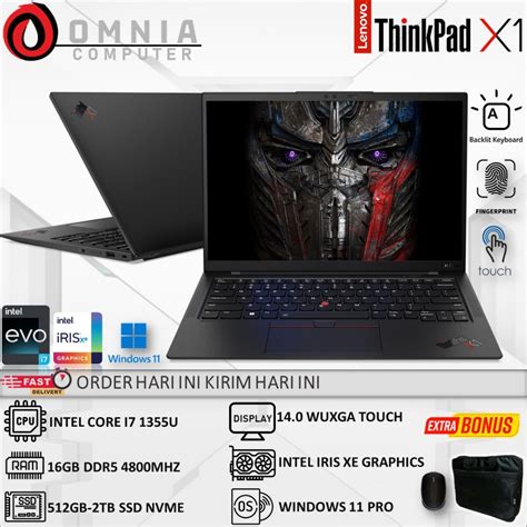 Jual Laptop Lenovo Thinkpad X1 Carbon Gen11 Intel Core I7 1355u Ram