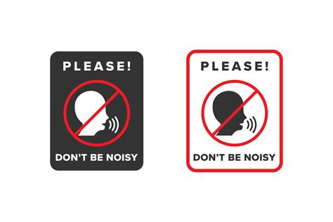 No Noise Icon Sign Vector Design Icon Boards Are Prohibited From Noisy