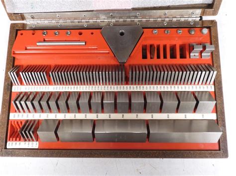 Starrett Webber CroBlox English Grade Gage Block Set Pieces PW Bullseye Calibration