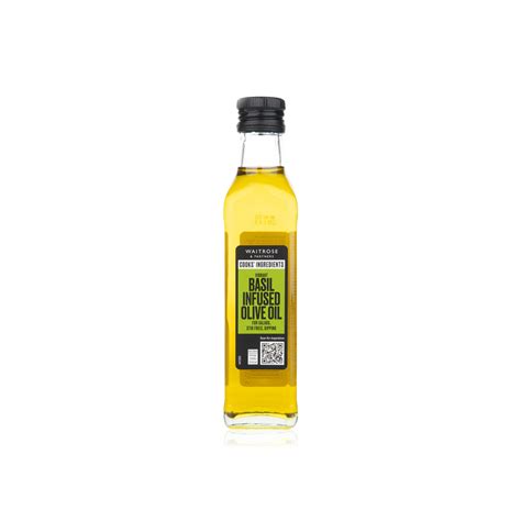 Waitrose Cooks Ingredients Basil Infused Olive Oil 250ml Spinneys Uae