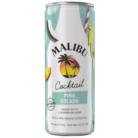 Malibu Malibu Cocktail Pina Colada Rtd 4 Pack Fenwick Liquor