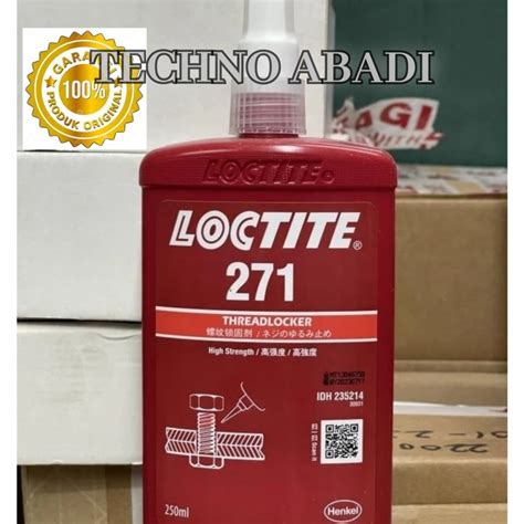 Jual LOCTITE 271 250ML THREADLOCKER HIGH STRENGTH LEM BAUT MUR 250